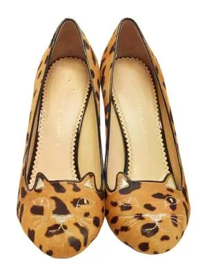 CHARLOTTE OLYMPIA Charlotte Olympia Kitty Hyena-Print Stiletto Pumps