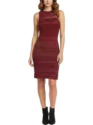 Roberto Cavalli Mesh Panel Bodycon Mini Dress - Red