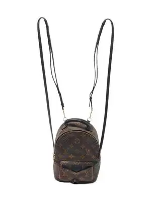 LOUIS VUITTON 2020 Mini Palm Springs Monogram Backpack - Brown