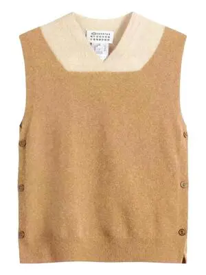 MAISON MARGIELA Maison Margiela Color-Blocked Fuse Knit Vest