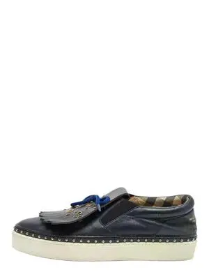 Burberry Kiltie Round-toe Sneakers - Blue