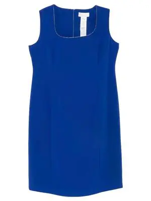 Marina Rinaldi Tabarin Crystal-trimmed Sleeveless Midi Dress - Blue