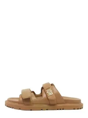 Dior Dioract Touch-strap Sandals Brown