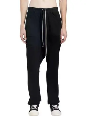 Rick Owens Cargo-pockets Drop-crotch Trousers - Black