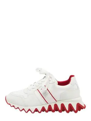 CHRISTIAN LOUBOUTIN Loubishark Leather Sneakers - White