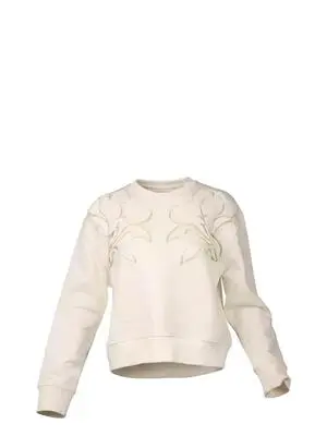 VALENTINO Floral-appliqué Sweatshirt