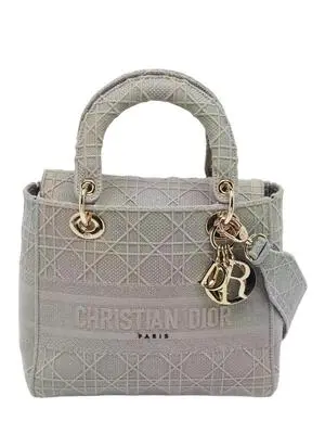 Dior Lady D-lite Tote Bag - Grey