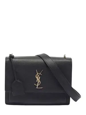 Saint Laurent Saint Laurent Medium Sunset Shoulder Bag Black