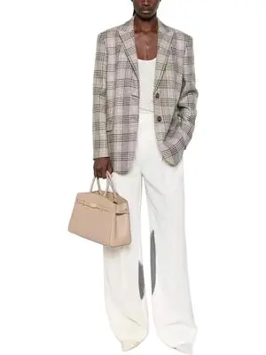 TWINSET Check-pattern Notched-lapels Jacket - Neutrals