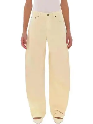 HAIKURE Haikure Bethany Boyfriend-Fitted Trousers Yellow