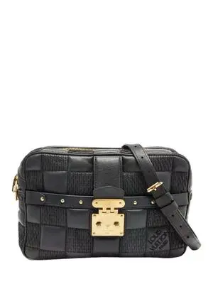LOUIS VUITTON Mm Troca Damier-quilted Shoulder Bag - Black