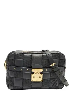 LOUIS VUITTON Damier Quilted Shoulder Bag - Black