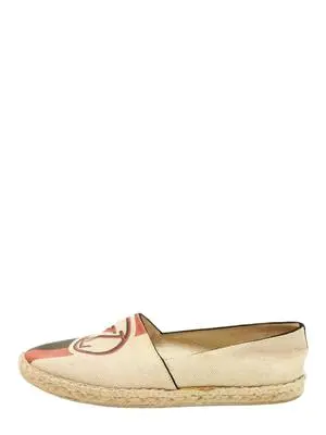 LOUIS VUITTON Logo Print Espadrilles - Neutrals