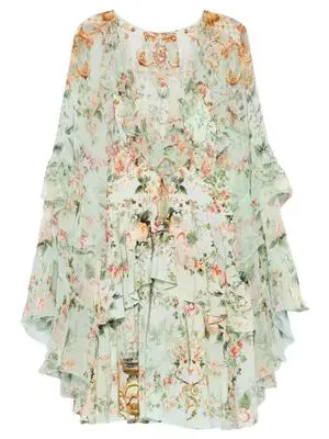 CAMILLA Camilla Floral Print Ruffled Mini Dress