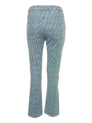 PACO RABANNE Paco Rabanne Monogram Pattern Flared Jeans