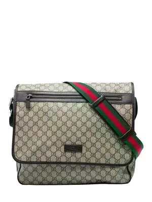 GUCCI 2016-2026 Gg Supreme Web Crossbody Bag