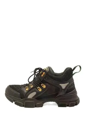 GUCCI Gucci Flashtrek Lace-Up Sneakers With Gold-Tone Hardware