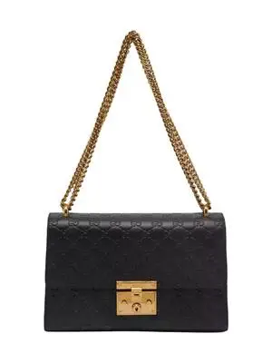 GUCCI Gucci Padlock GG Supreme Leather Shoulder Bag