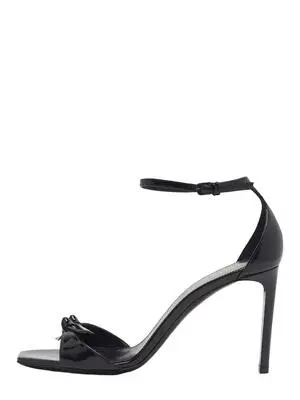 Saint Laurent Bea 90 Ankle Strap Heeled Sandals - Black