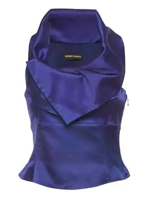 EMPORIO ARMANI Draped Sleeveless Top