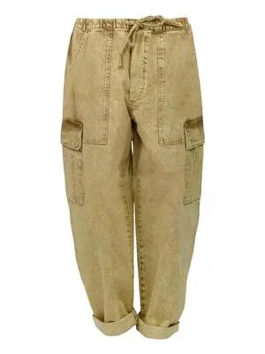 PATRIZIA PEPE Patrizia Pepe Washed-Effect Drawstring Cargo Trousers