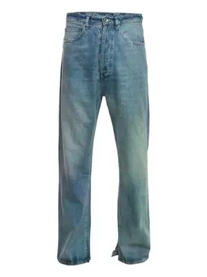 MAISON MARGIELA Distressed Wide-leg Jeans - Blue