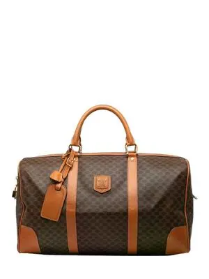 Celine Macadam Coated Canvas Travel Bag - Brown