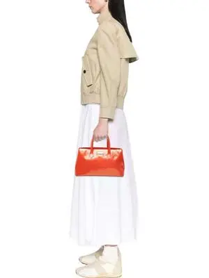 LOUIS VUITTON Monogram Vernis Wilshire Pm Handbag - Orange
