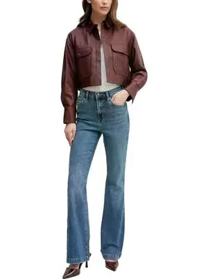 Dkny High-waist Flared Jeans - Blue