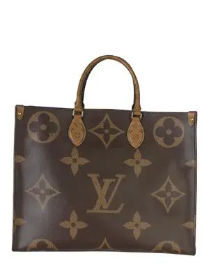 LOUIS VUITTON Monogram Reverse Canvas Onthego Gm - Brown