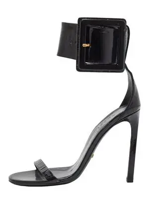 Gucci Buckled Strap Stiletto Sandals - Black