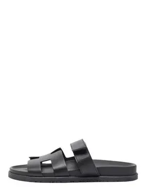Hermès Chypre Touch-strap Sandals - Black