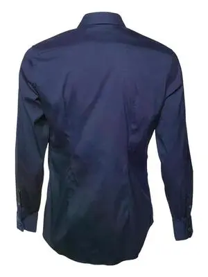 Prada Stretch-poplin Slim-fit Shirt - Blue