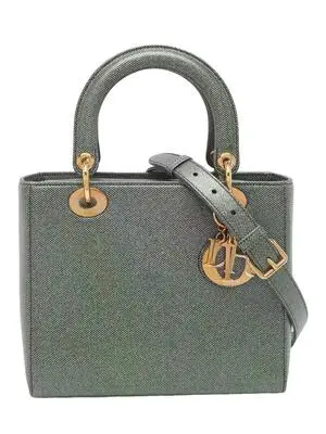 DIOR Christian Dior Lady Dior Leather Tote Bag