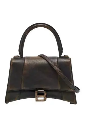 Balenciaga Small Hourglass Tote Bag - Brown