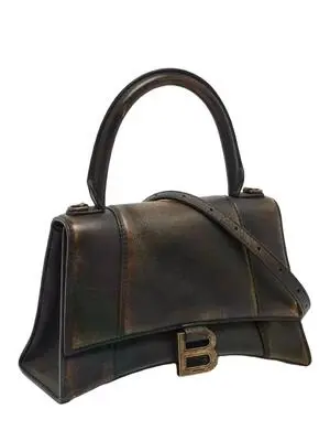 Balenciaga Small Hourglass Tote Bag - Brown