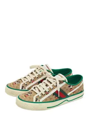 Gucci X Disney Mickey Mouse Tennis 1977 Sneakers - Neutrals