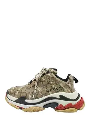 Gucci X Balenciaga Triple S Lace-up Sneakers - Neutrals