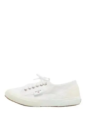Alaïa Superga Lace-up Canvas Sneakers - White
