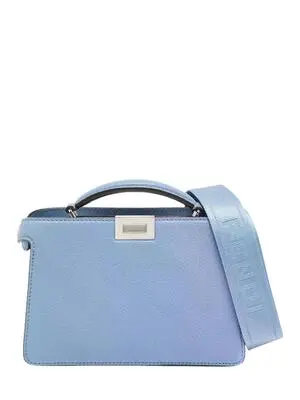 Fendi 2024 Peekaboo Iseeu X-cross Handbag - Blue