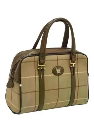 Burberry Check Pattern Tote Bag - Neutrals