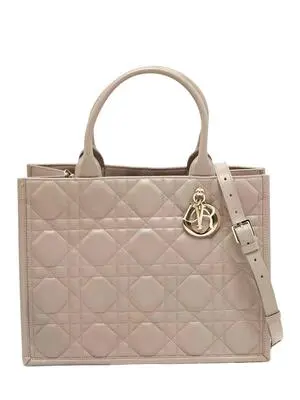 DIOR Christian Dior Medium Book Macrocannage Tote Bag