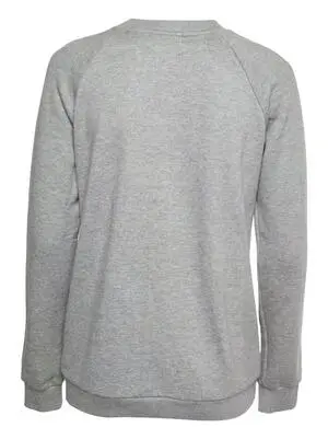 Balmain Balmain Logo Print Crew Neck Sweater Grey