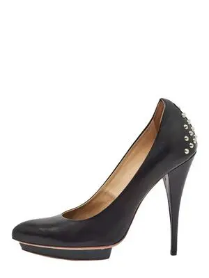 Alexander McQueen Studded Platform Stiletto Pumps - Black