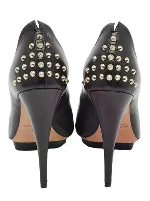 Alexander McQueen Studded Platform Stiletto Pumps - Black