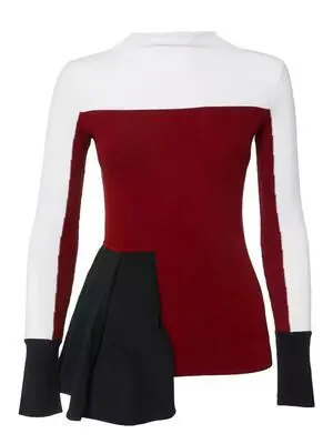 SPORTMAX Sportmax Vintage Pleat-Detail Long Sleeve Top
