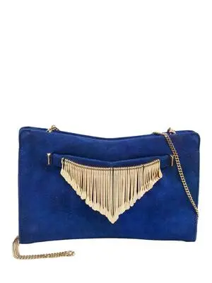 JIMMY CHOO Venus Embellished Clutch Bag - Blue