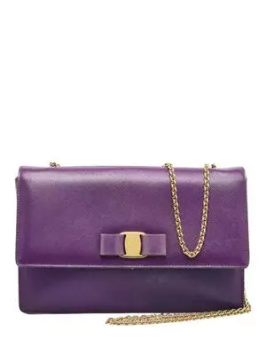 SALVATORE FERRAGAMO Ferragamo Vara Bow Detail Shoulder Bag