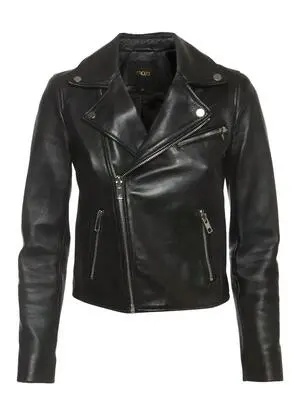 Maje Zip-up Biker Jacket - Black
