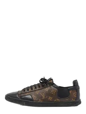 LOUIS VUITTON Louis Vuitton Monogram Canvas And Leather Lace-Up Sneakers